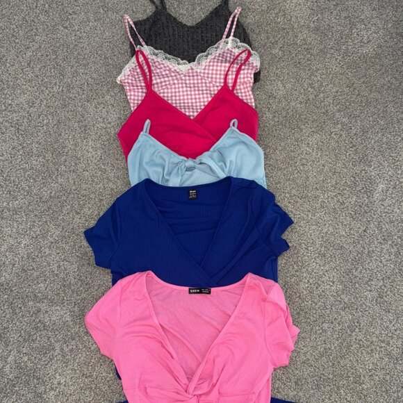 SHEIN | Tops | Shein Bae Basics Top Bundle 6 Medium | Poshmark